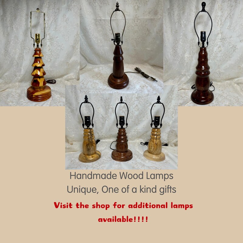 Handmade Wood Lamp - Etsy