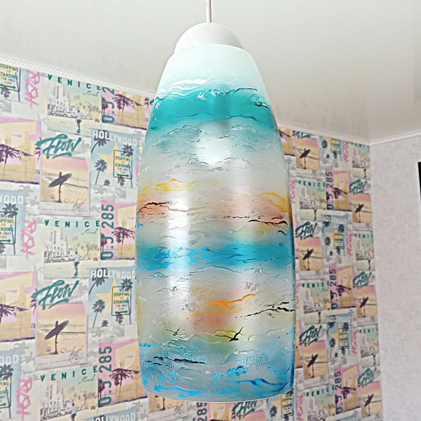 Sea Glass Light Fixtures - Etsy