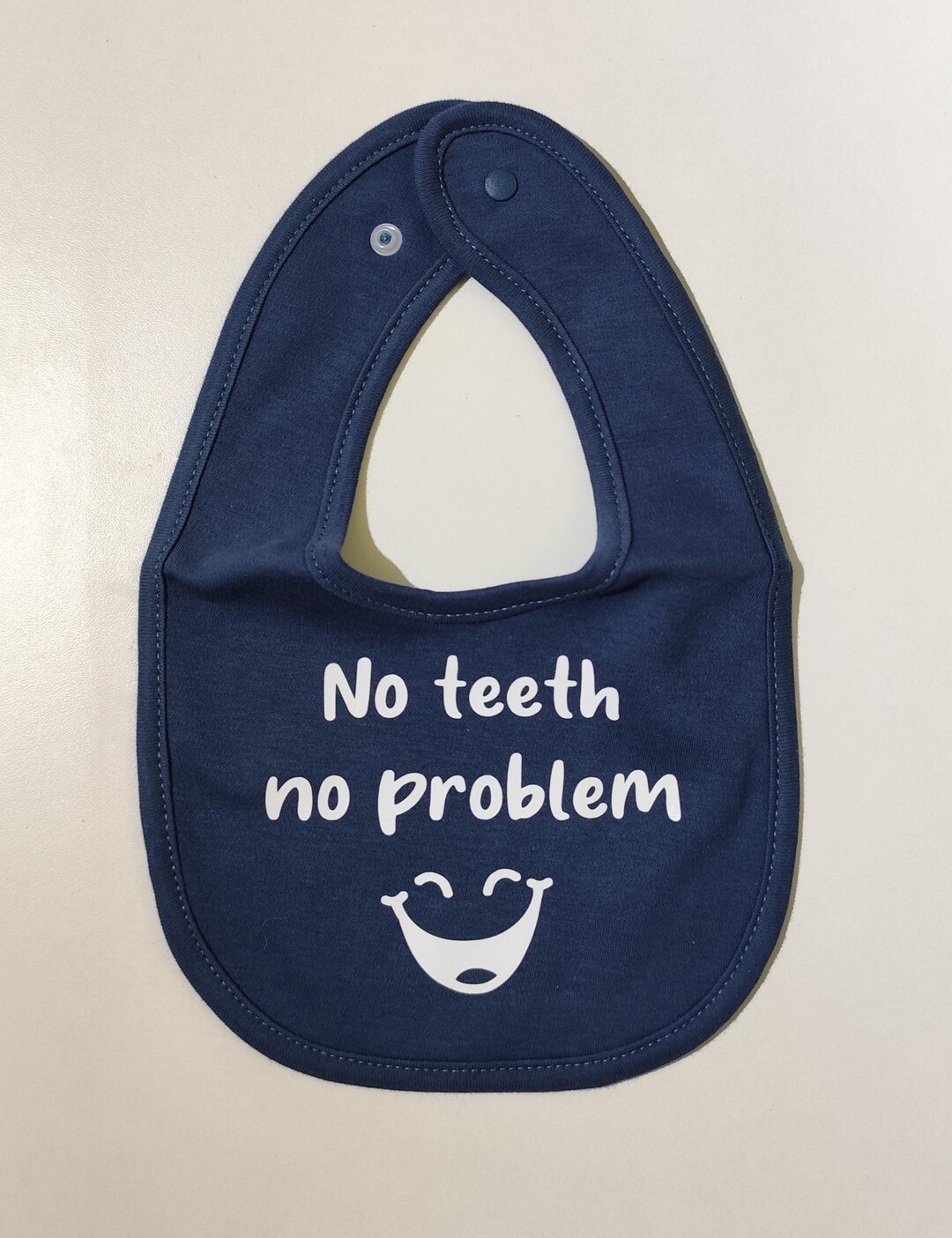 Funny Baby Bib | "no Teeth No Problem" | Shower Gift - Etsy