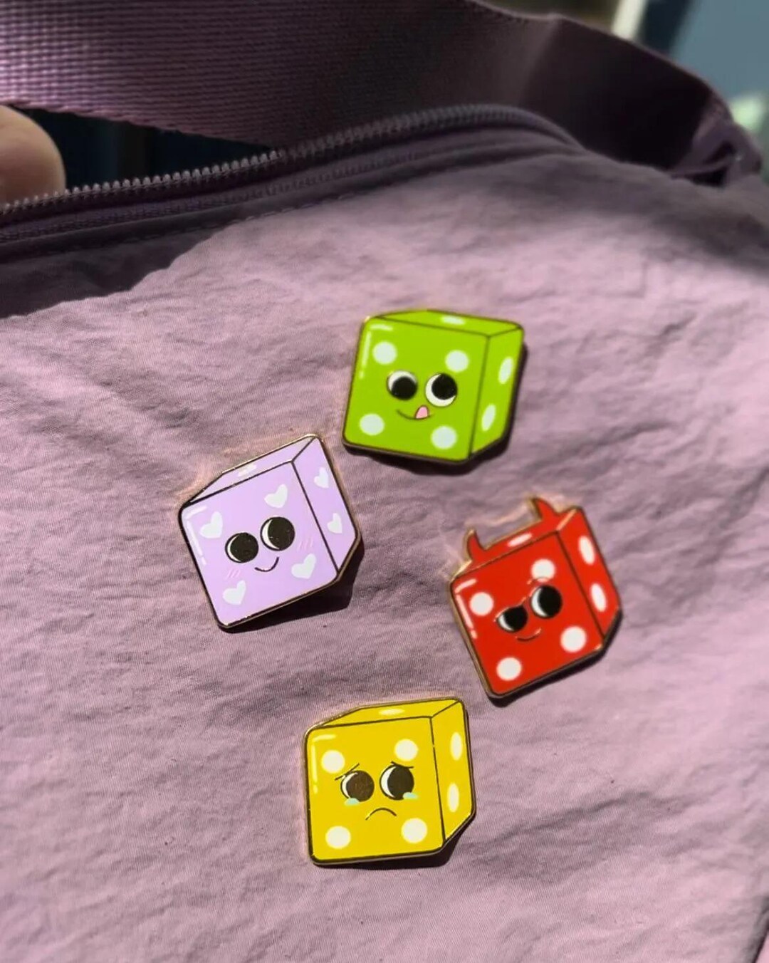Enamel Dice Pins | Board Game Collection Case Départ - Etsy