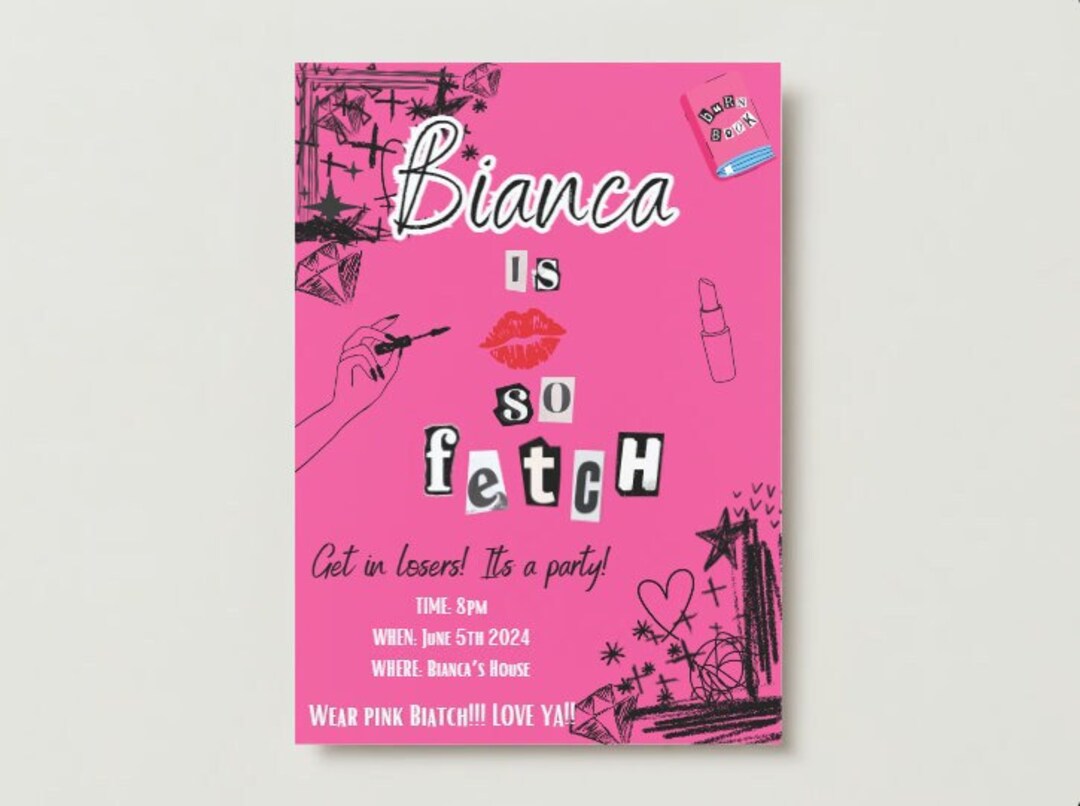 Mean Girls Invitation - Etsy