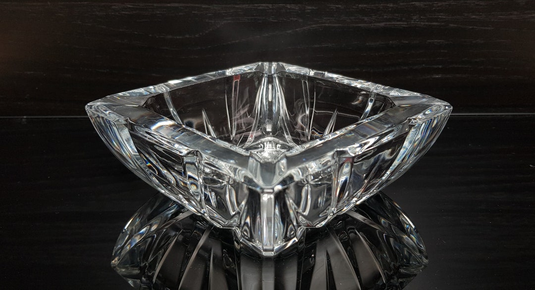 Vintage Heavy Crystal Ashtray. Square Shape. France. 1950s. - Etsy