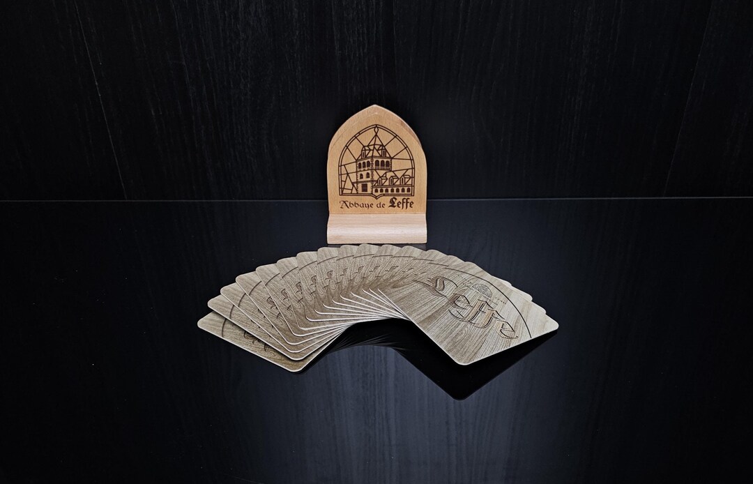 Beer Mat Holder Leffe With 15 Beer Mats. Abaye De Leffe . Belgian Beer ...