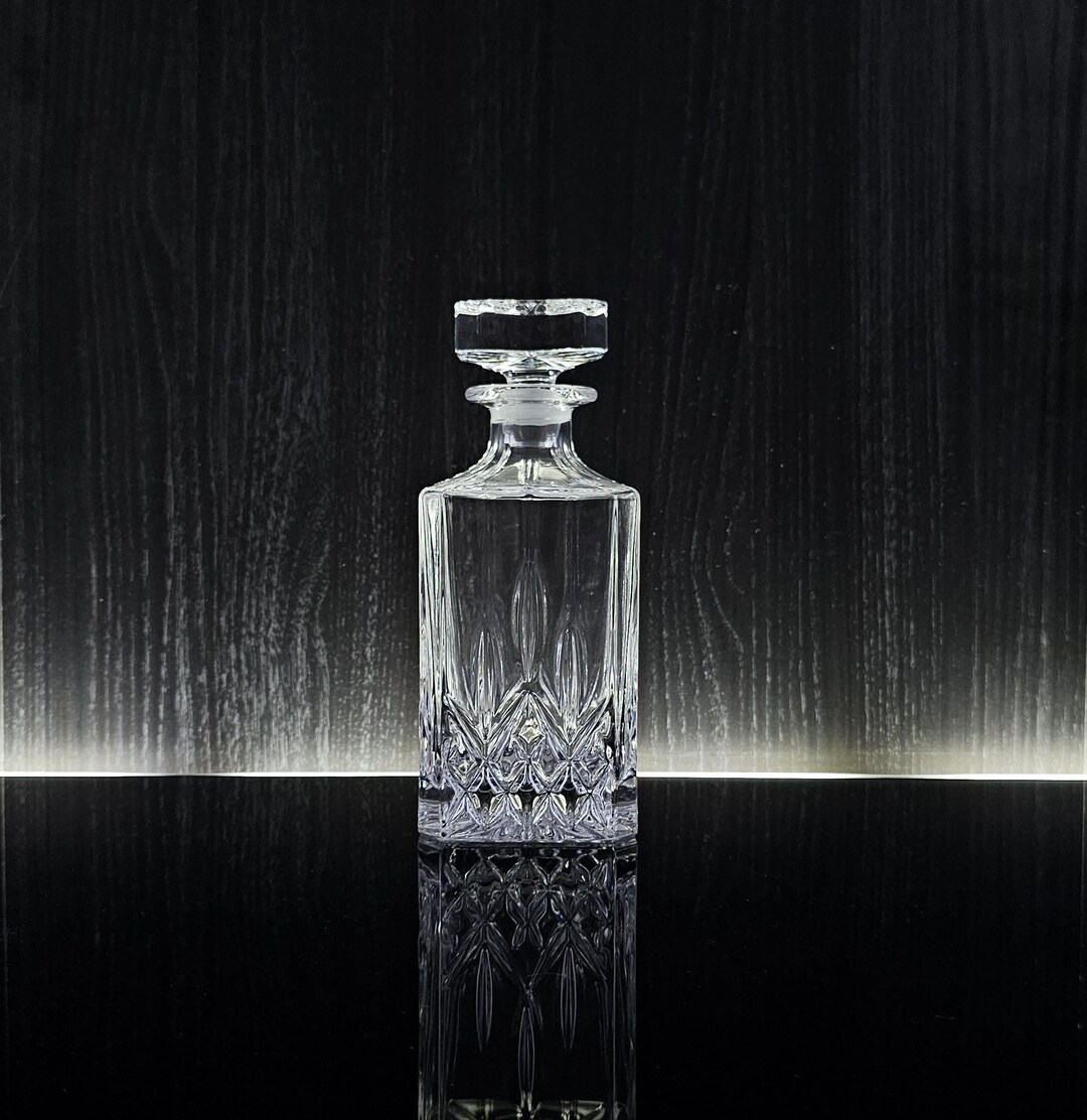 Crystal Vintage Decanter. Diamond Pattern Cut. Europe. 1990s. - Etsy