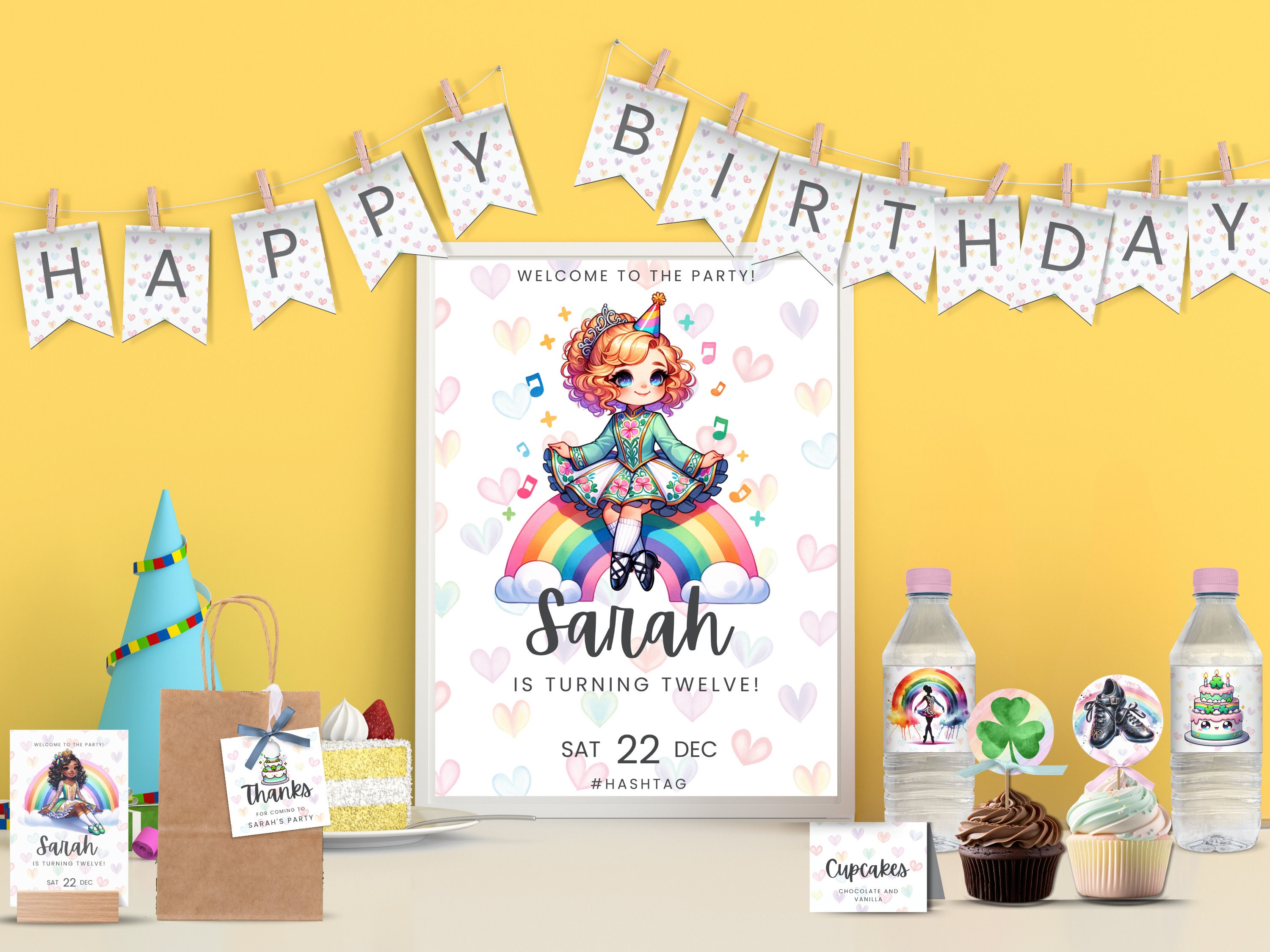 Irish Dance Birthday Printable Party Pack - Customizable Irish Dance ...