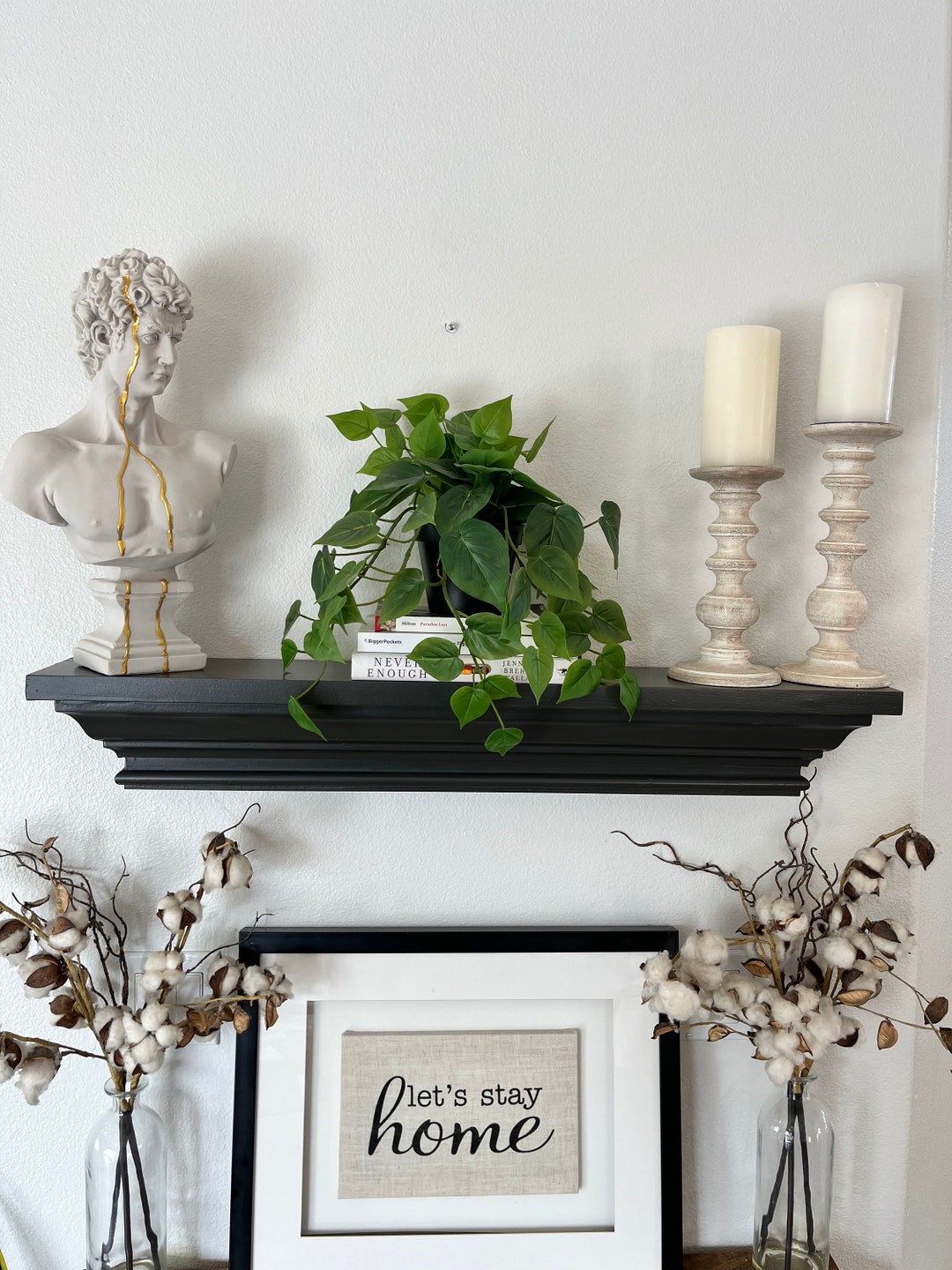 Ornate Crown Molding Floating Shelf, Wall Shelf, Display Shelf ...