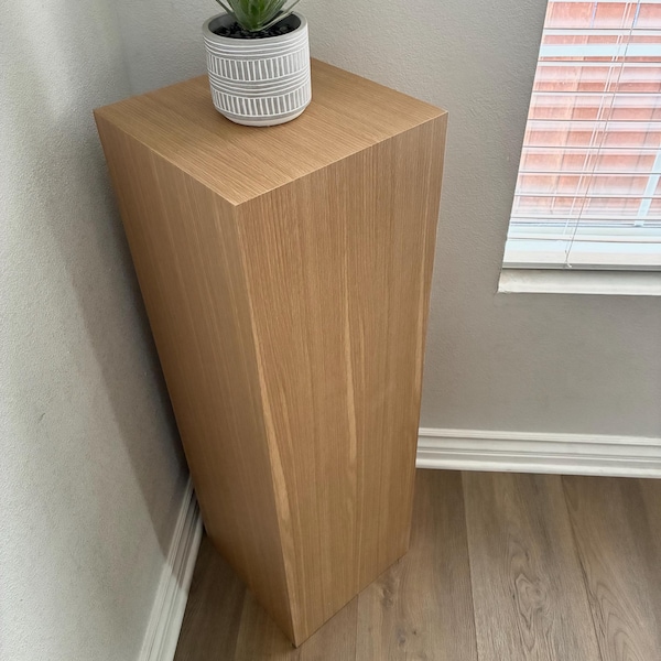 Pedestal Oak Plinth - Etsy