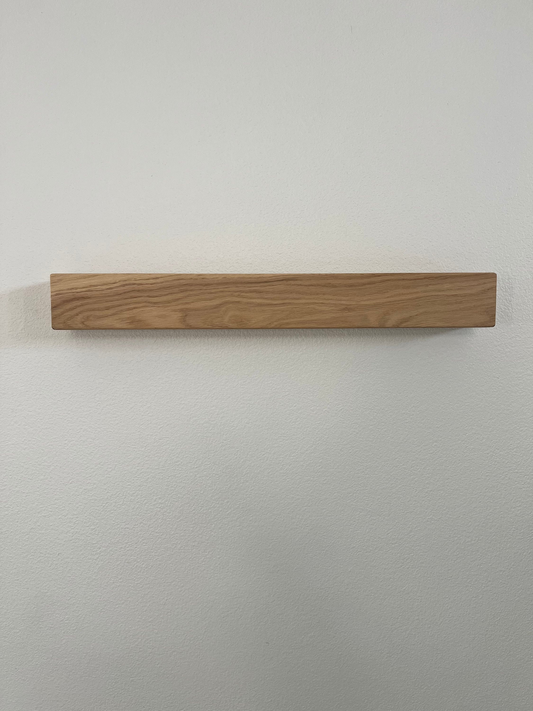 White Oak Picture Ledge Floating Shelf, Walnut Display Shelf, Walnut ...