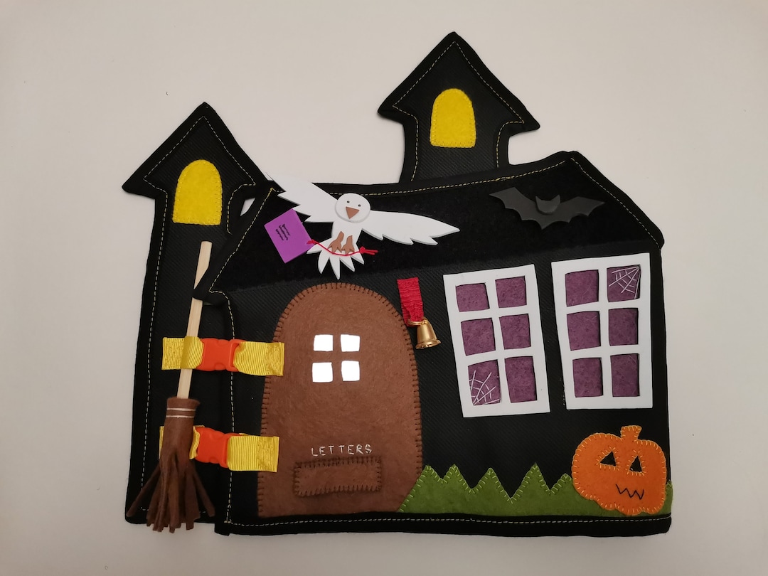 Halloween Haunted House Quiet Book Pattern; Felt Sewing Pattern With ...