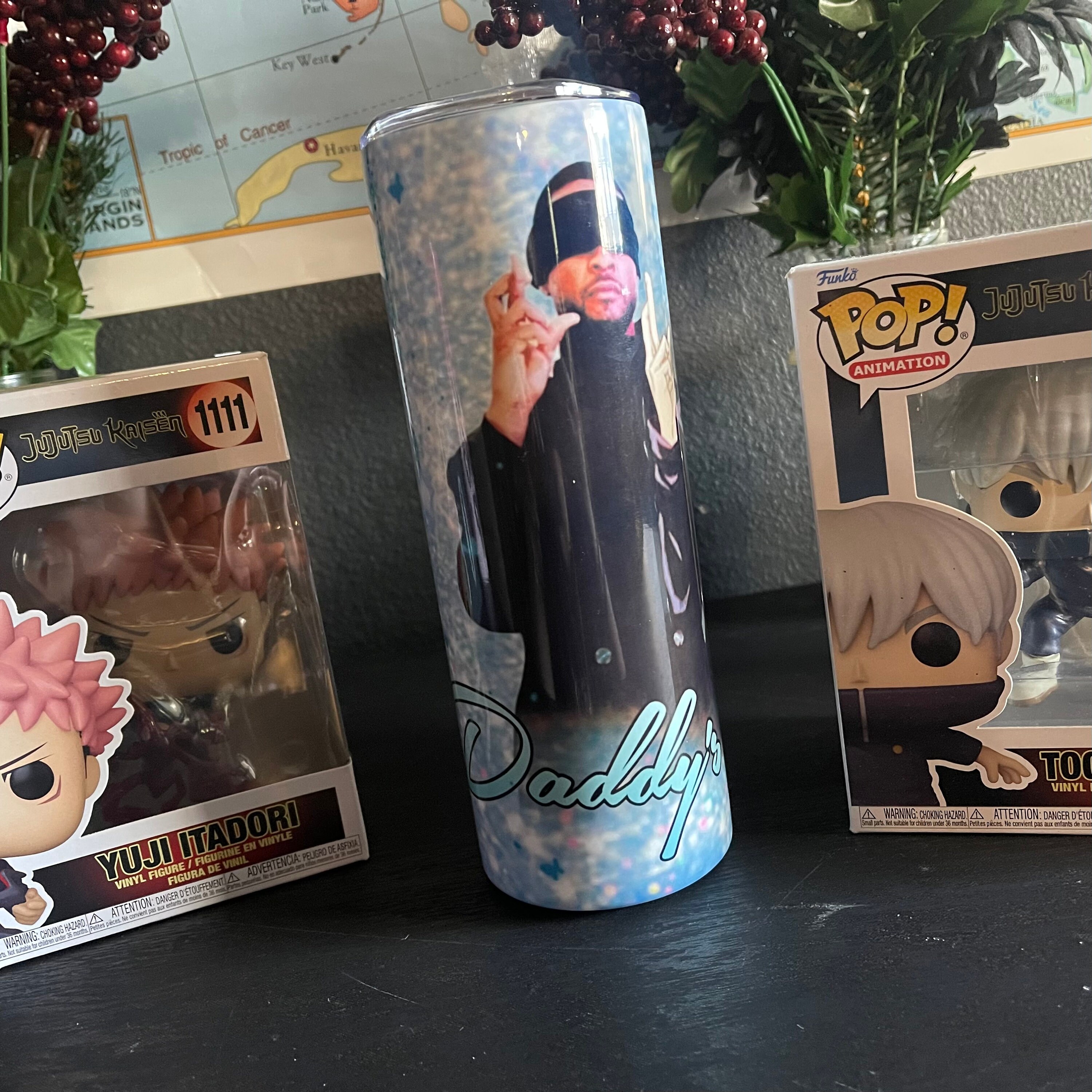 Gojo Satoru Ft USHER Daddys Home Tumbler - Etsy