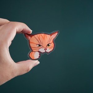 Biting Kitty Clips - Cat Journaling Clips - Cat Chip Clips - MAGNET ...