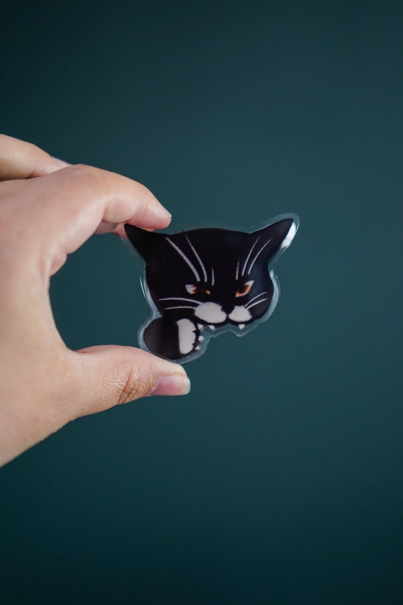 Biting Kitty Clips - Cat Journaling Clips - Cat Chip Clips - MAGNET ...