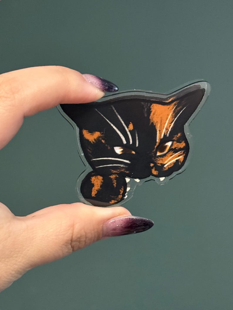 Biting Kitty Clips - Cat Journaling Clips - Cat Chip Clips - MAGNET ...