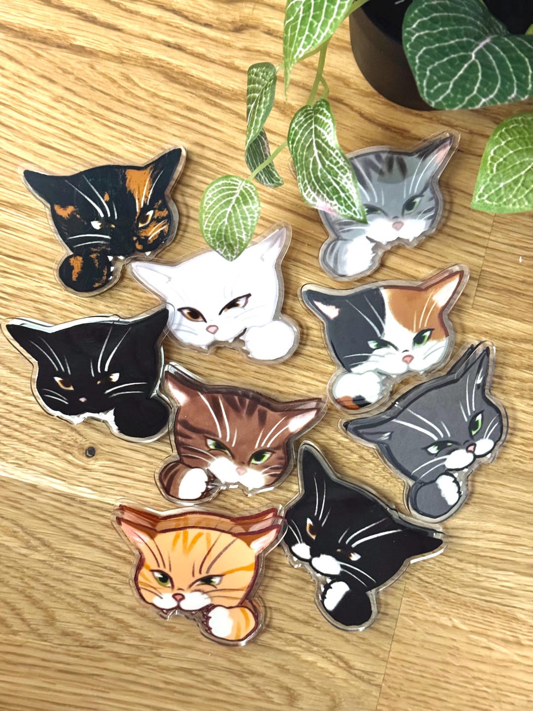 Biting Kitty Clips - Cat Journaling Clips - Cat Chip Clips - MAGNET ...