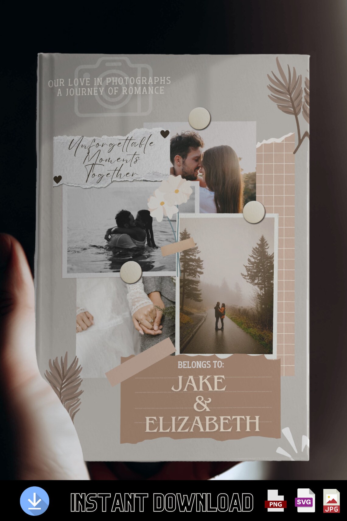 Editable Digital Album | Customizable Photo Book | Editable Canva ...