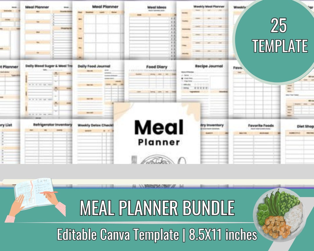 Digital Meal Planner | Organize Your Meals and Save Time | Printable ...