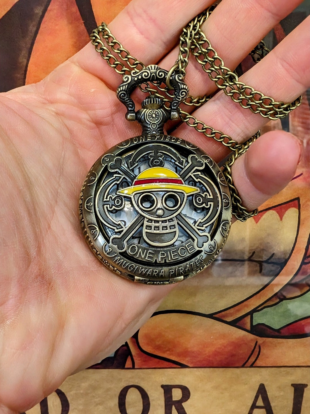 One Piece Anime Pocket Watch Luffy's Timeless Treasure of the Grand ...