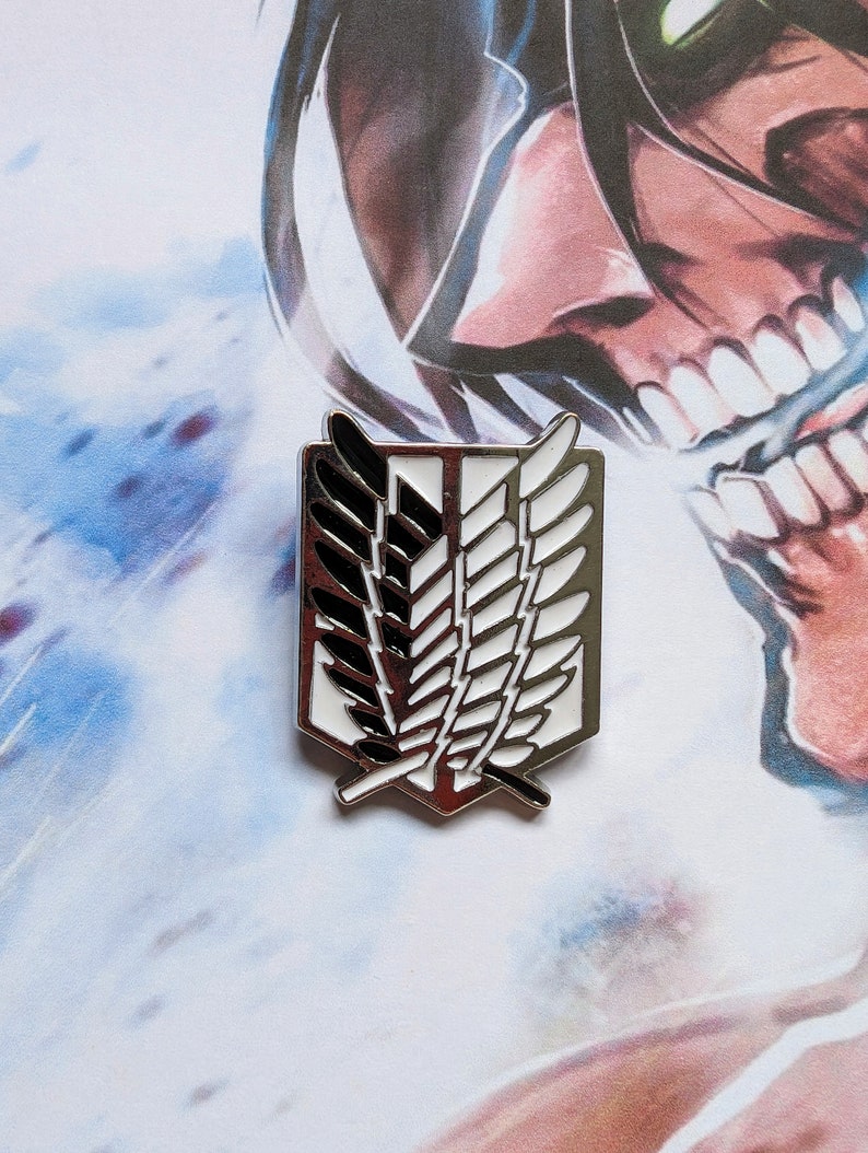 Aot Anime Enamel Pin Badge Brooch Gift Scouts Regiment / Survey Corps ...