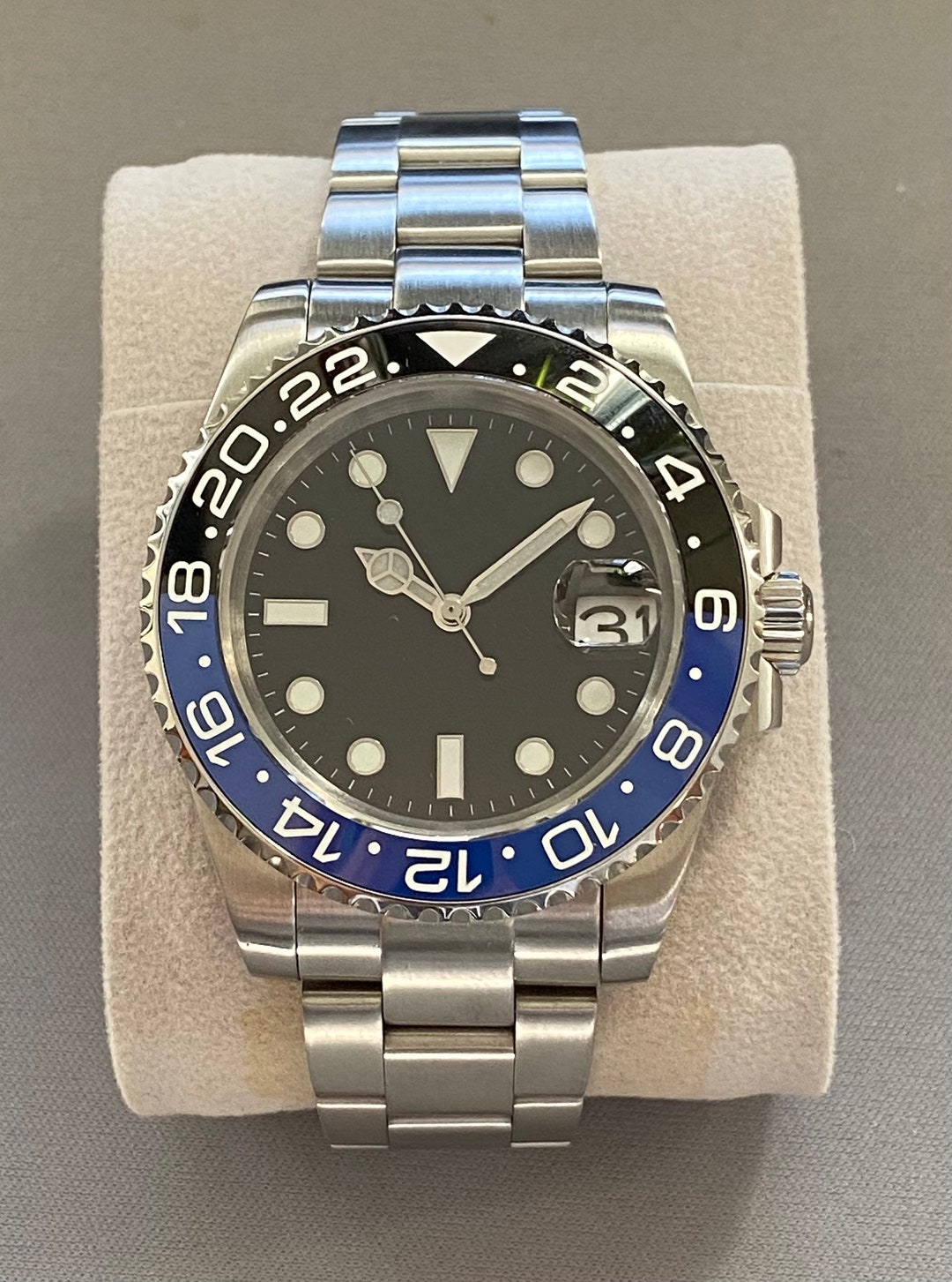 Batman Divemaster 40MM - Automatic NH35A Watch Sub Diver Custom Build ...