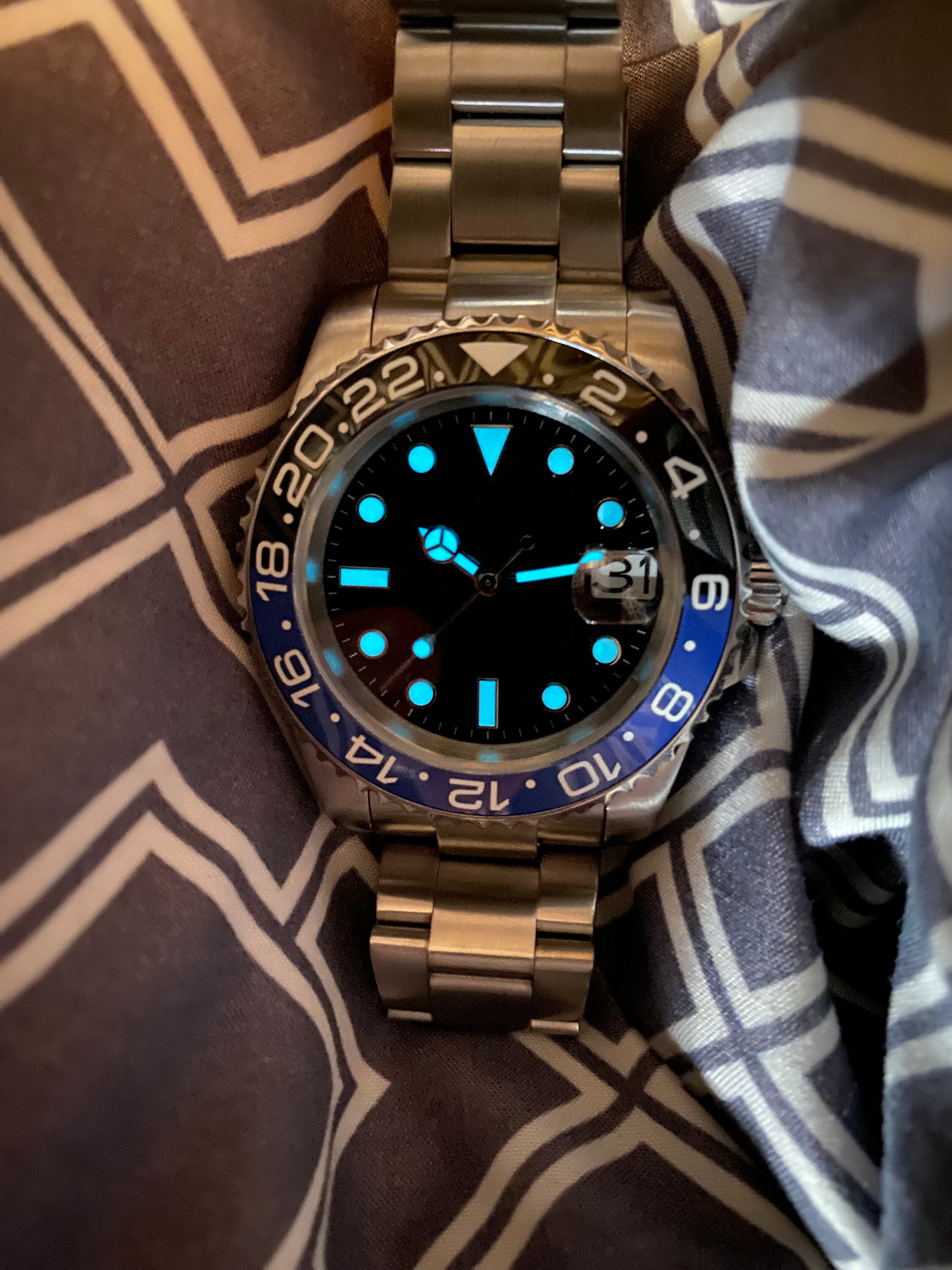 Batman Divemaster 40MM Automatic NH35A Watch Sub Diver Custom Build ...