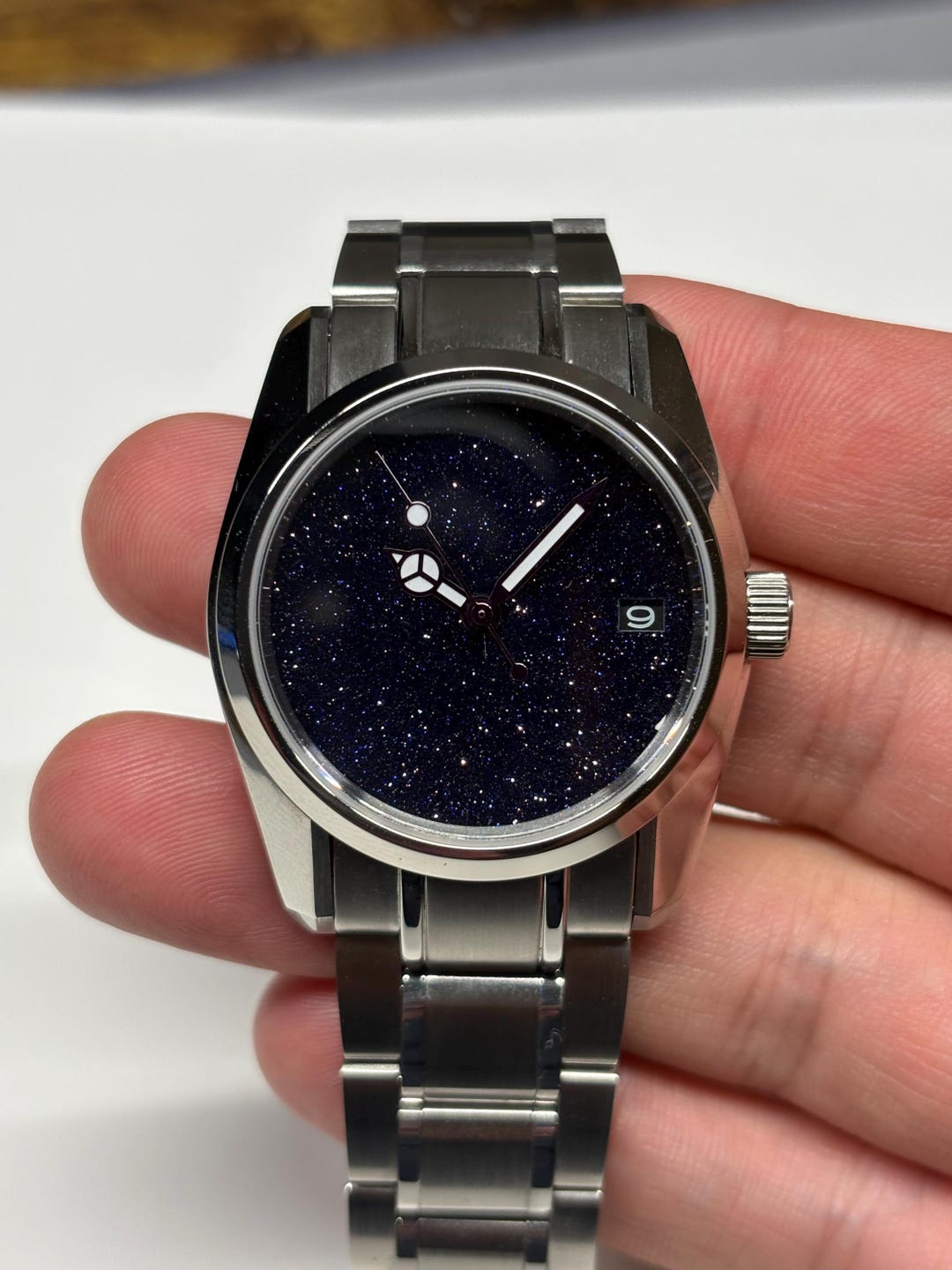 36mm Stone Dial Starry Night Automatic Watch - Etsy