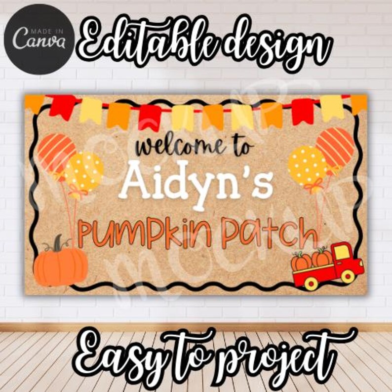 Painted Banner Template | 2 Color Schemes | Fall Festival Banner ...