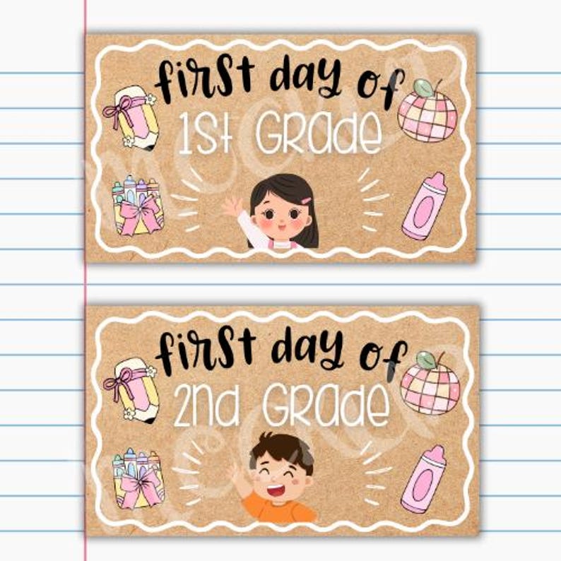 Painted Banner Template | First Day of School Banner | Back to School ...