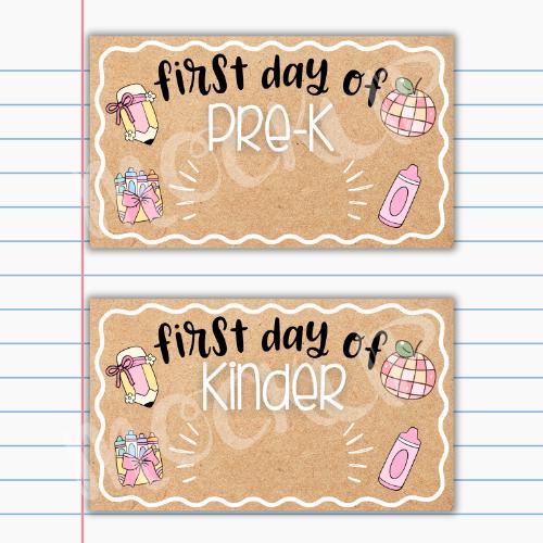 Painted Banner Template | First Day of School Banner | Back to School ...