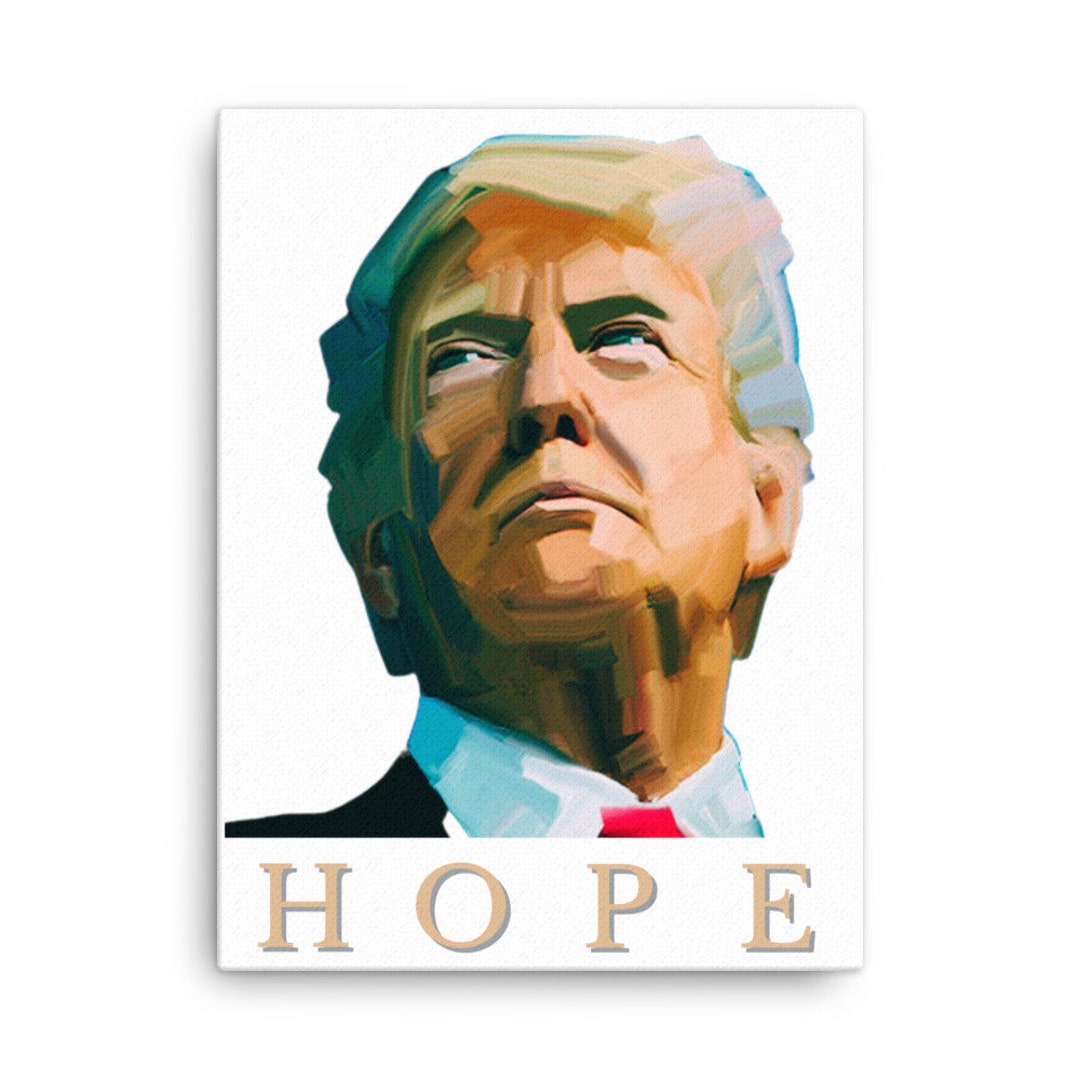 Donald Trump 2025 HOPE I Stand With Trump Art MAGA Support Trump ...