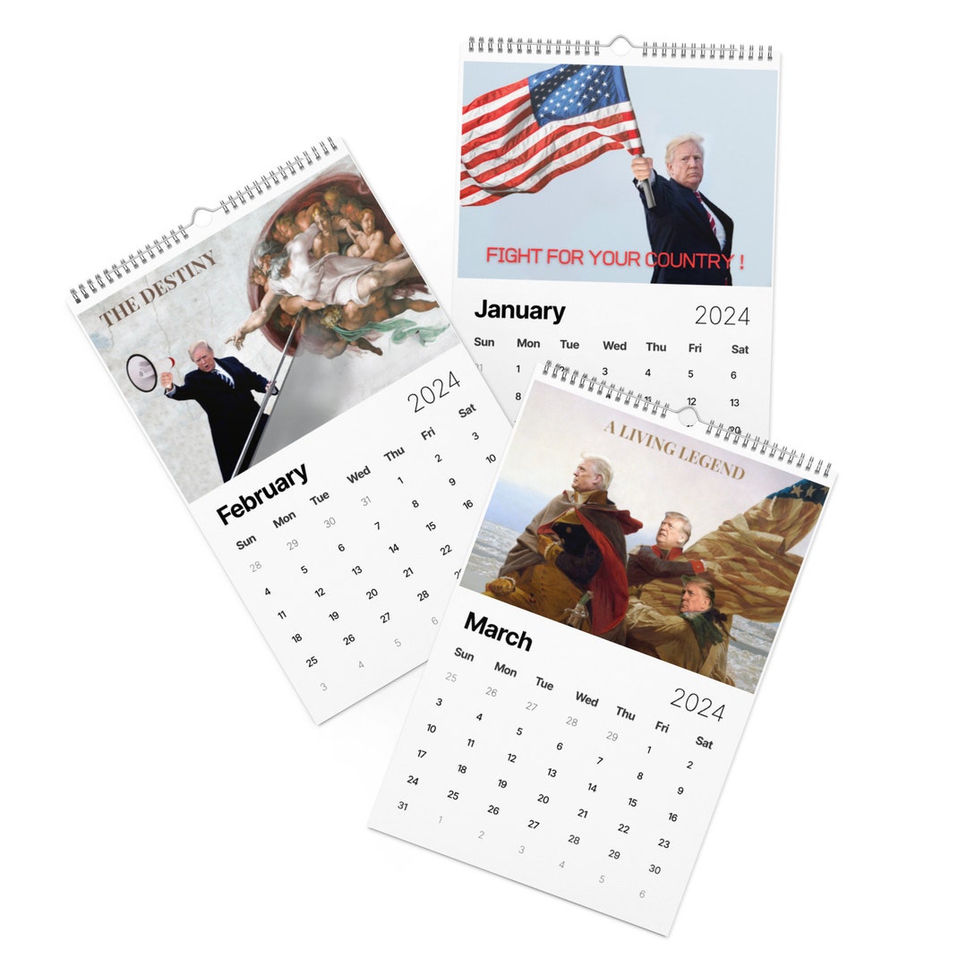 The Donald J. Trump 2024 Wall Office Calendar - Etsy
