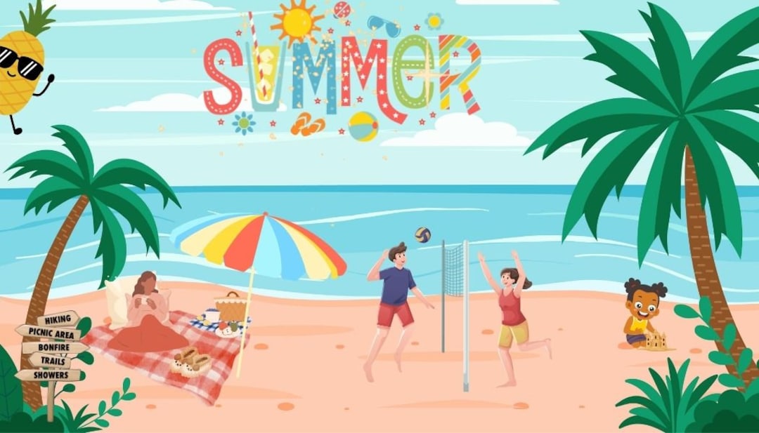 Cute Summer Beach Printable! - Etsy