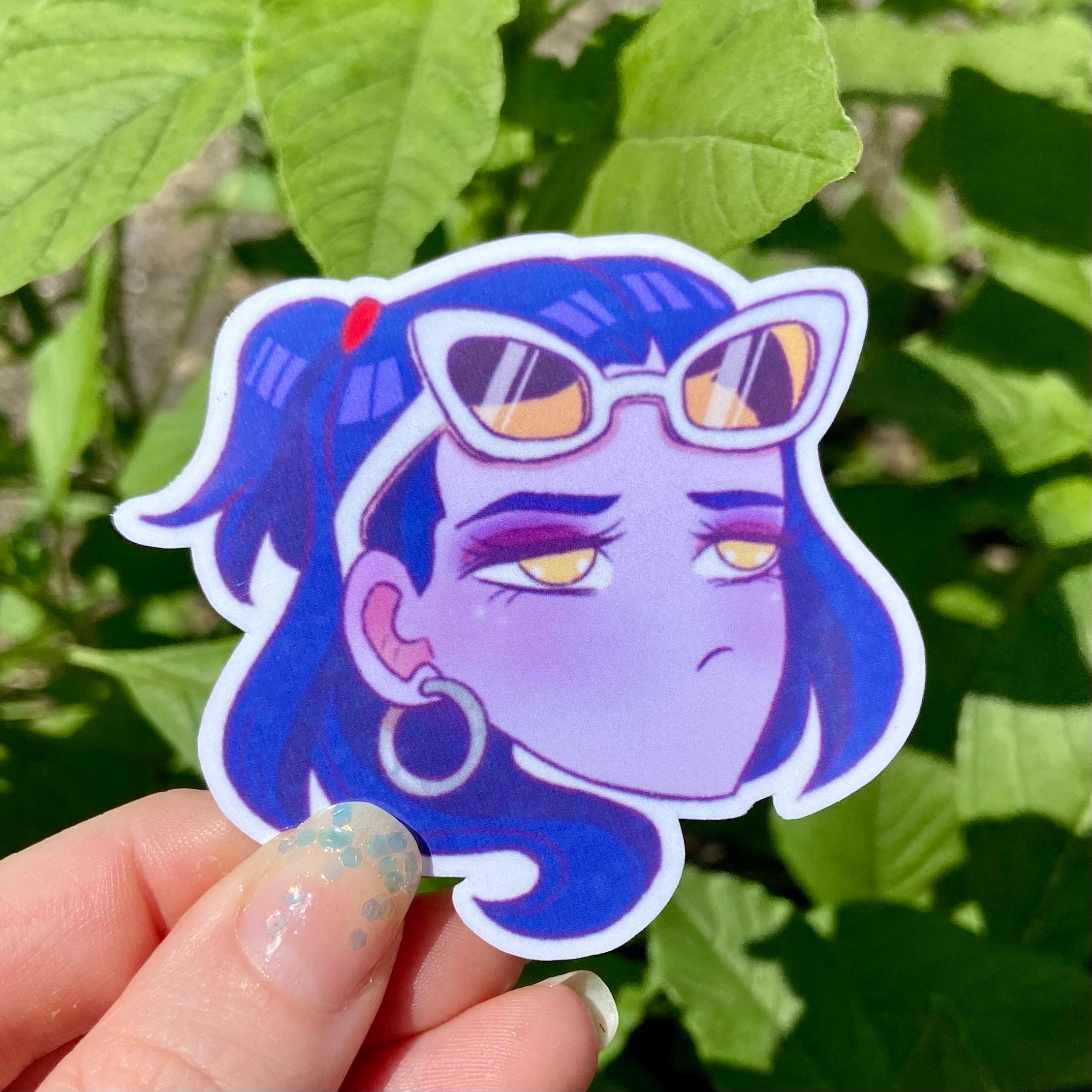 Ashe, Sombra, Widowmaker, D.VA Chibi Summer Skin Stickers | Overwatch ...
