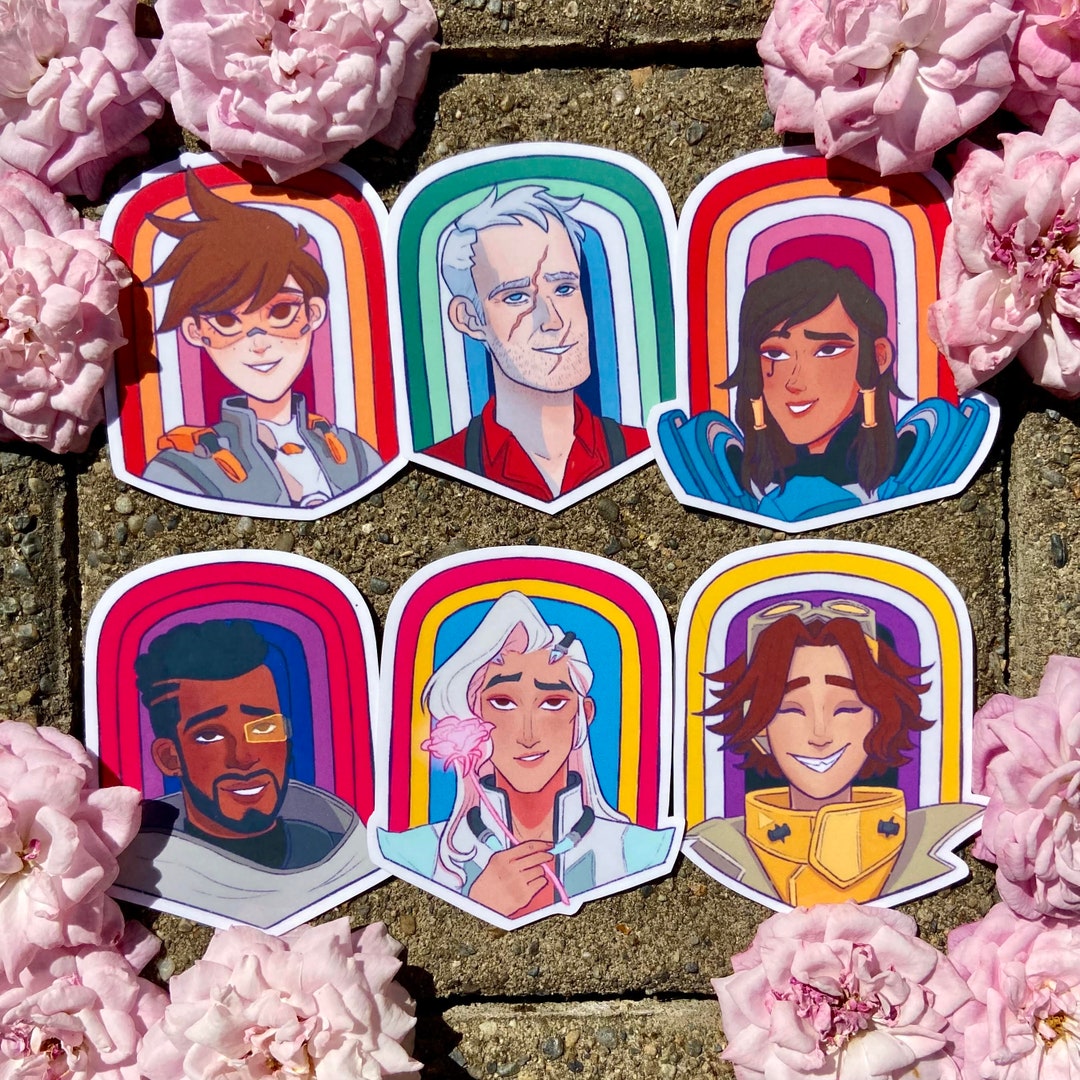 Overwatch Pride Stickers | Venture, Soldier 76, Tracer, Baptiste ...
