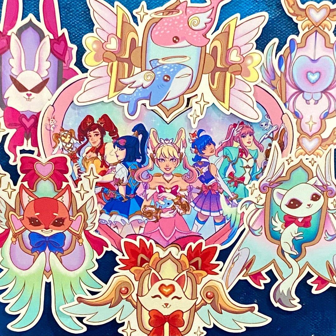 Dokiwatch Stickers! | Juno, Widow, Freja, Kiriko, Brigitte and D.va ...