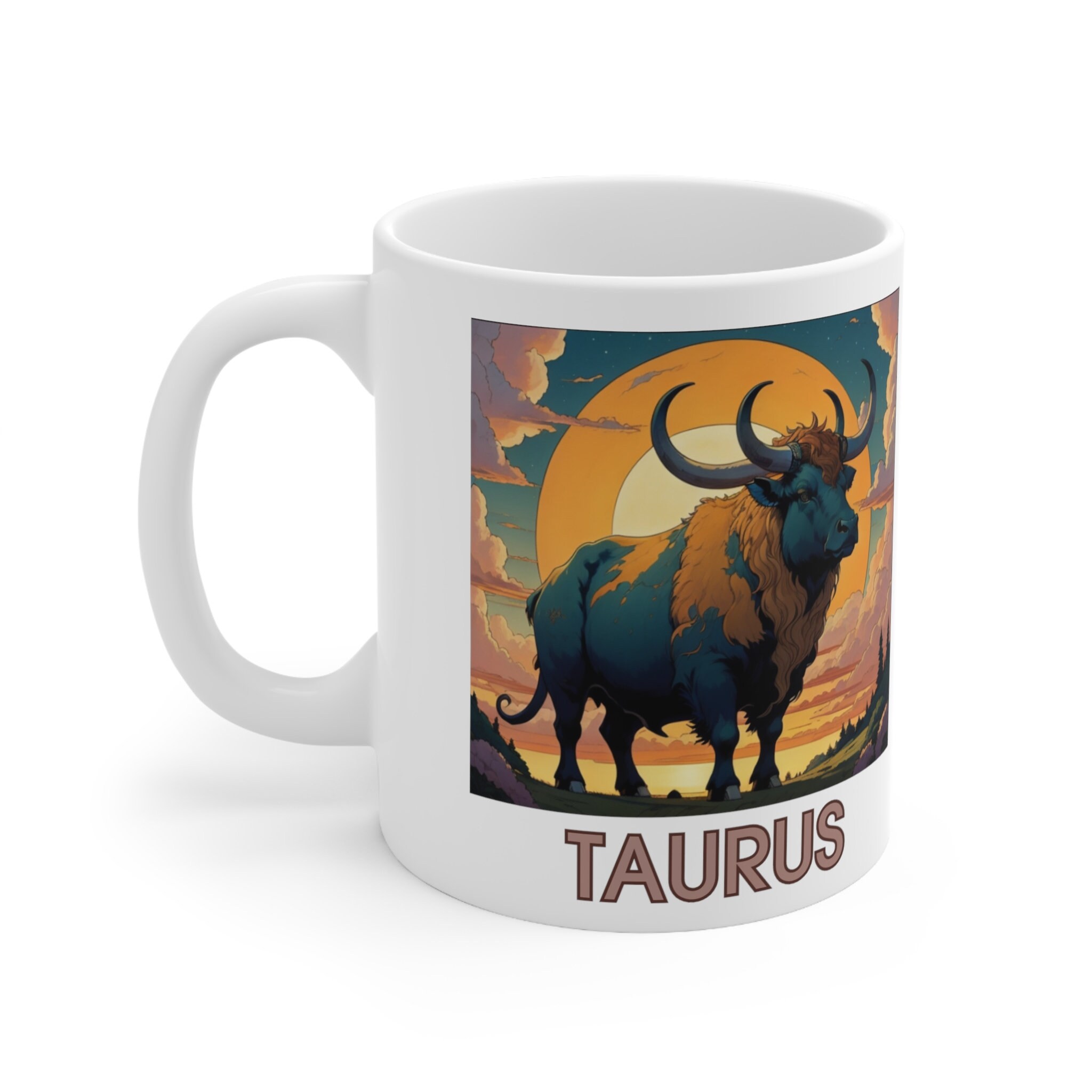 Taurus Studio Ghibli Inspired Mug, Ghibli Zodiac Mug, Taurus Zodiac Mug ...