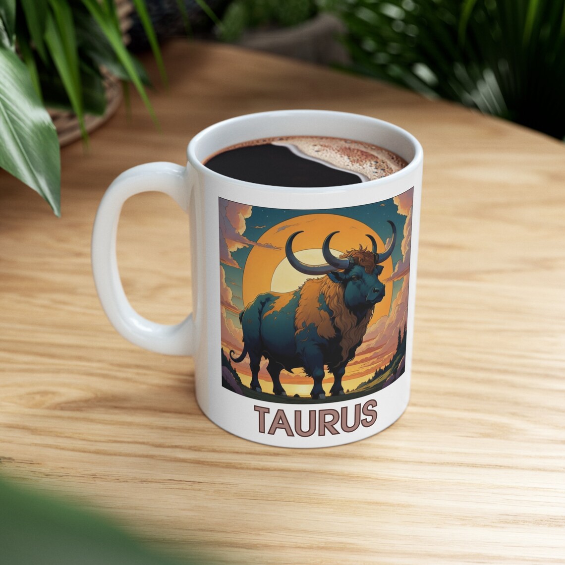 Taurus Studio Ghibli Inspired Mug, Ghibli Zodiac Mug, Taurus Zodiac Mug ...