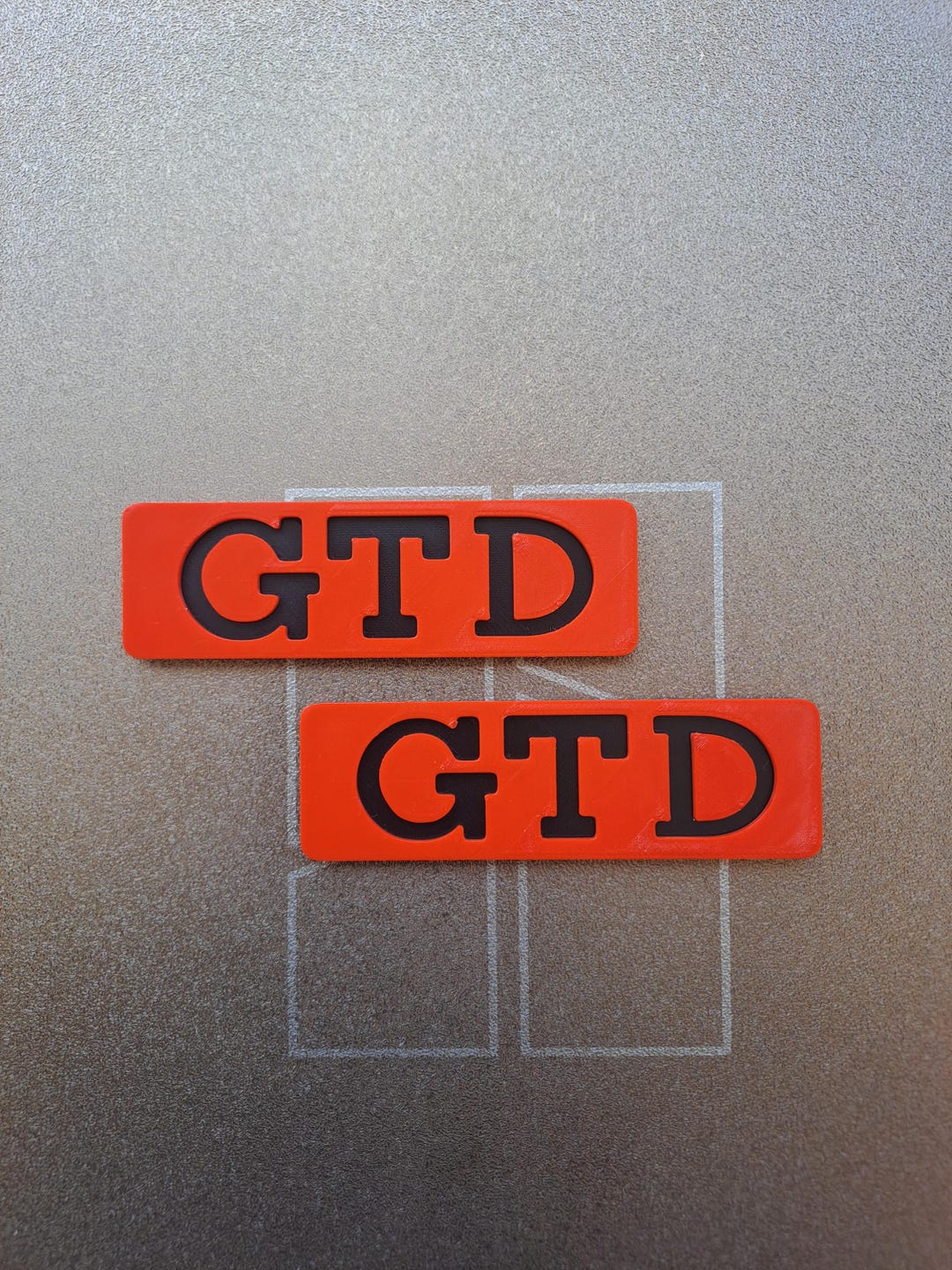 V* Go*f GTD Mk2 Side 3D Emblems - Classic Cars - 3d Print - Car ...