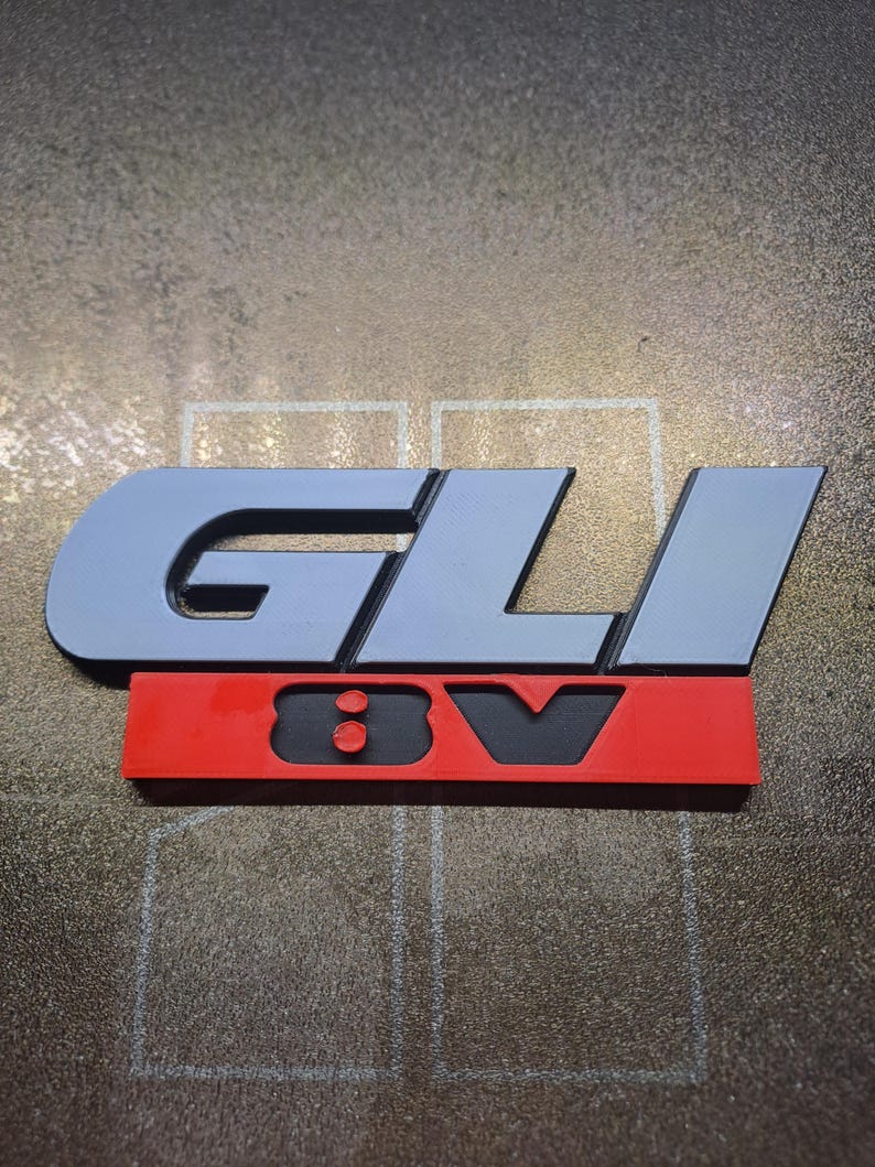 VW Golf/jetta GLI Rear 3D Emblem 3d Print Classic Car Accessories ...