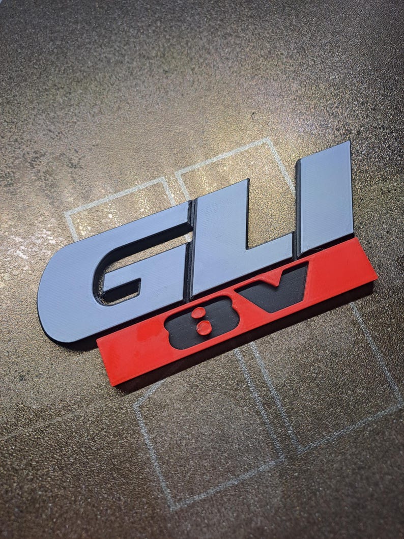 VW Golf/jetta GLI Rear 3D Emblem 3d Print Classic Car Accessories ...