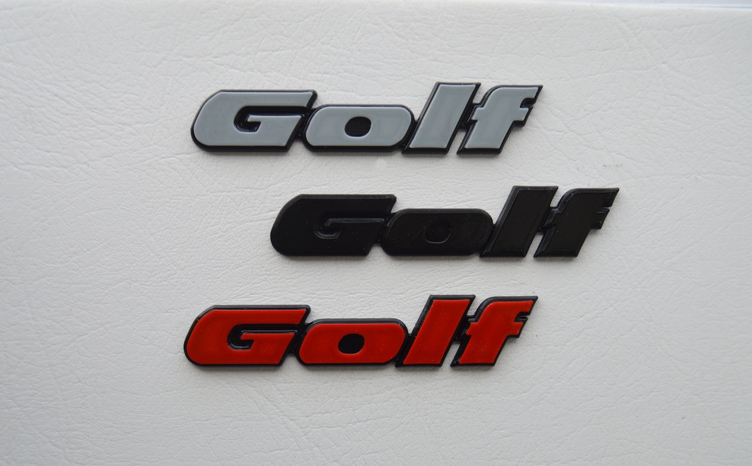 VW golf Mk2 Rear Emblem in 3D - Etsy UK