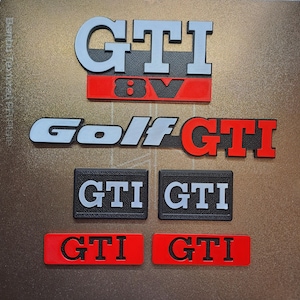 PACK Badge Car "gti" 3D Emblems - Classic Cars - Vintage - Car ...