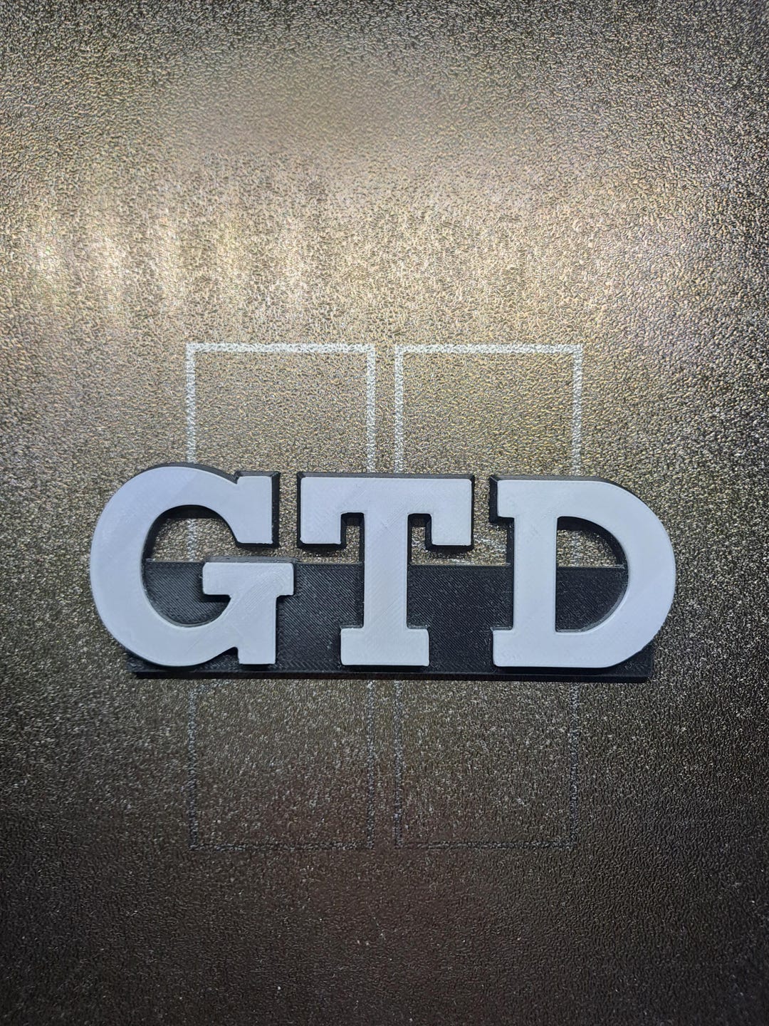 VW Golf Mk2 GTD Front 3D Emblem - 3d Printing - Car Lovers - Hobby Men ...