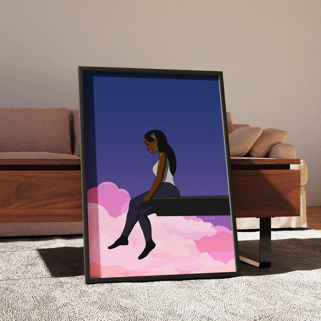 Cloudy — Poster Art Print - Etsy