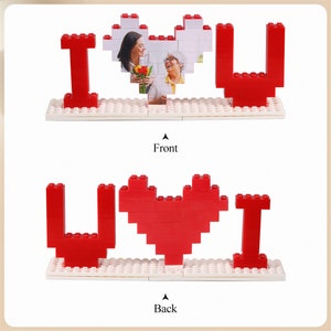 Mother's Day Gift, Heart-shaped Photo Block Ornament Made of ...