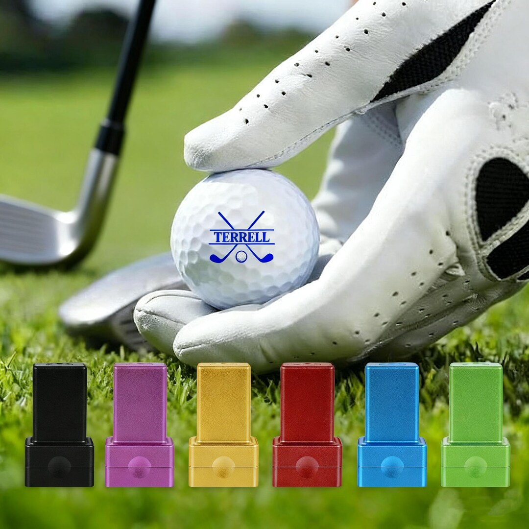 Custom Golf Ball Stamp Set,custom Name Golf Ball Stamp,golf Ball Marker ...