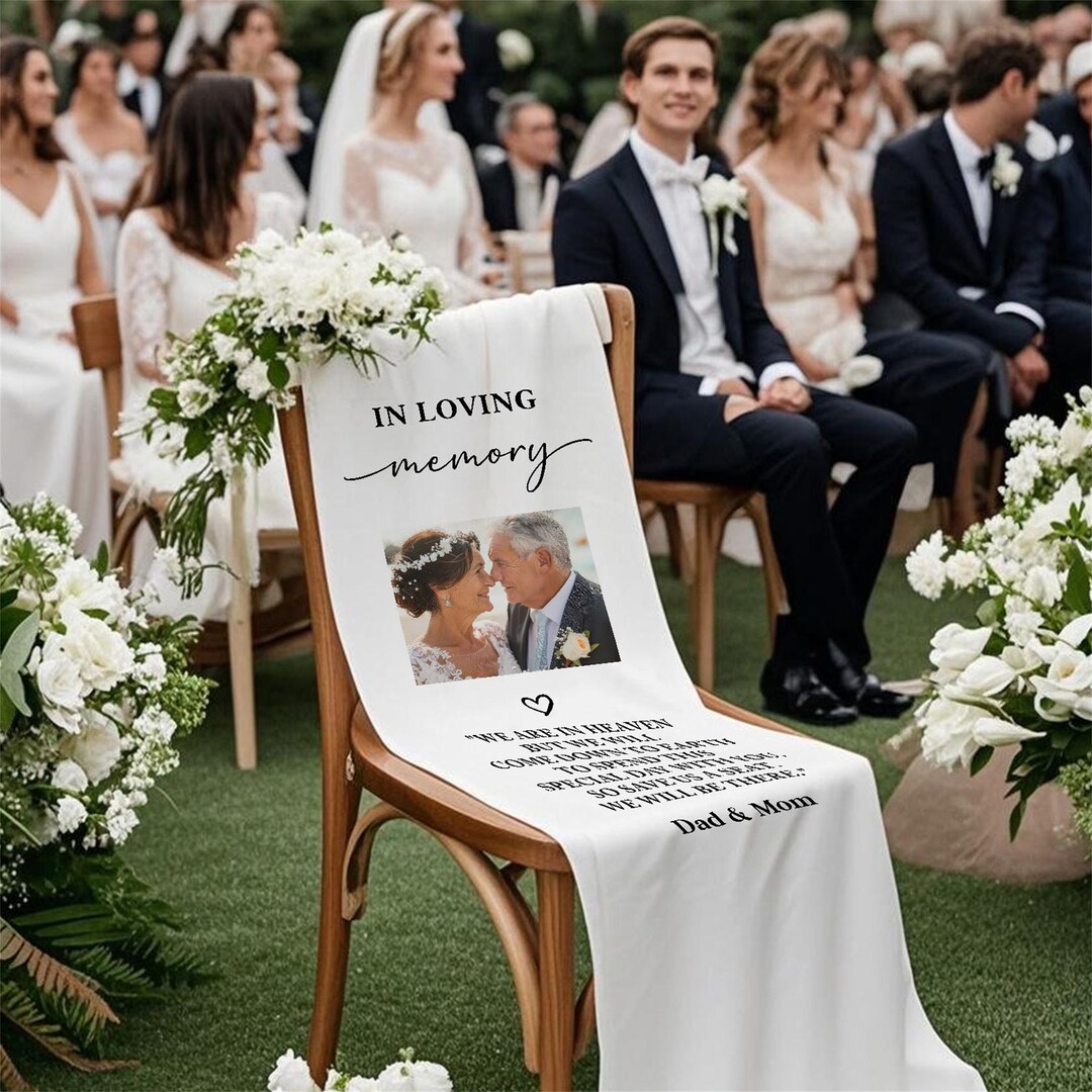 Reserved Wedding Memorial Chair Sign,personalized Wedding Banner,custom ...