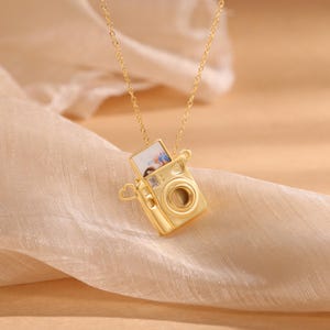 Personalized Photo Camera Locket Necklace - Mini Camera Photo Necklace ...