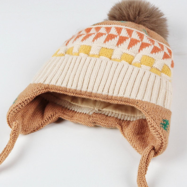 Custom Embroidered Name Winter Hat for Kids, Personalized Beanie Pom ...