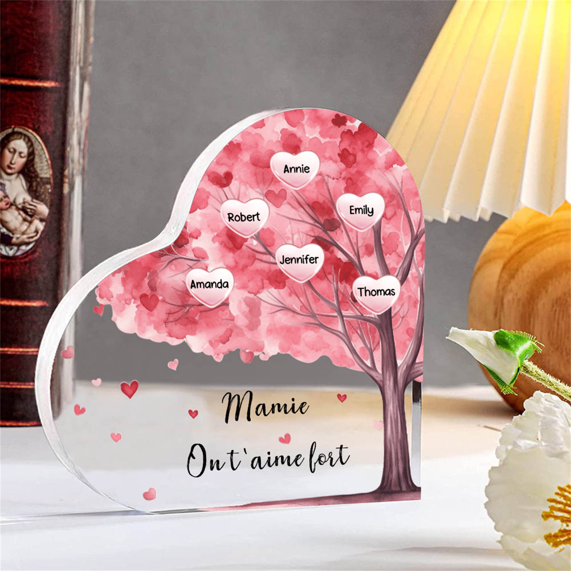 Custom Family Name Decor,family Tree Decoration,gift for Mum,mother's ...