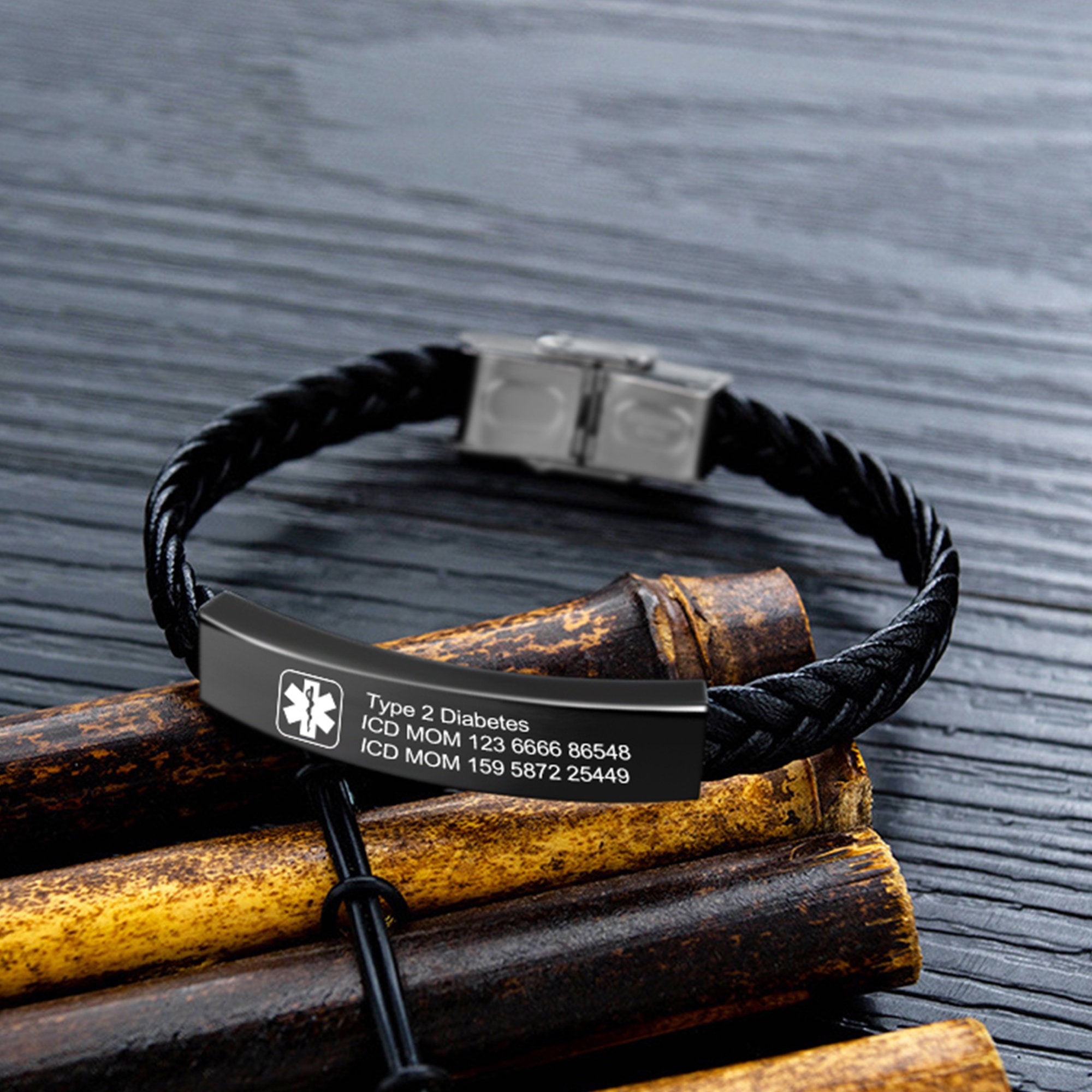 Medical Alert Bracelet, Medical ID Bracelet for Men, Medical Alert ...